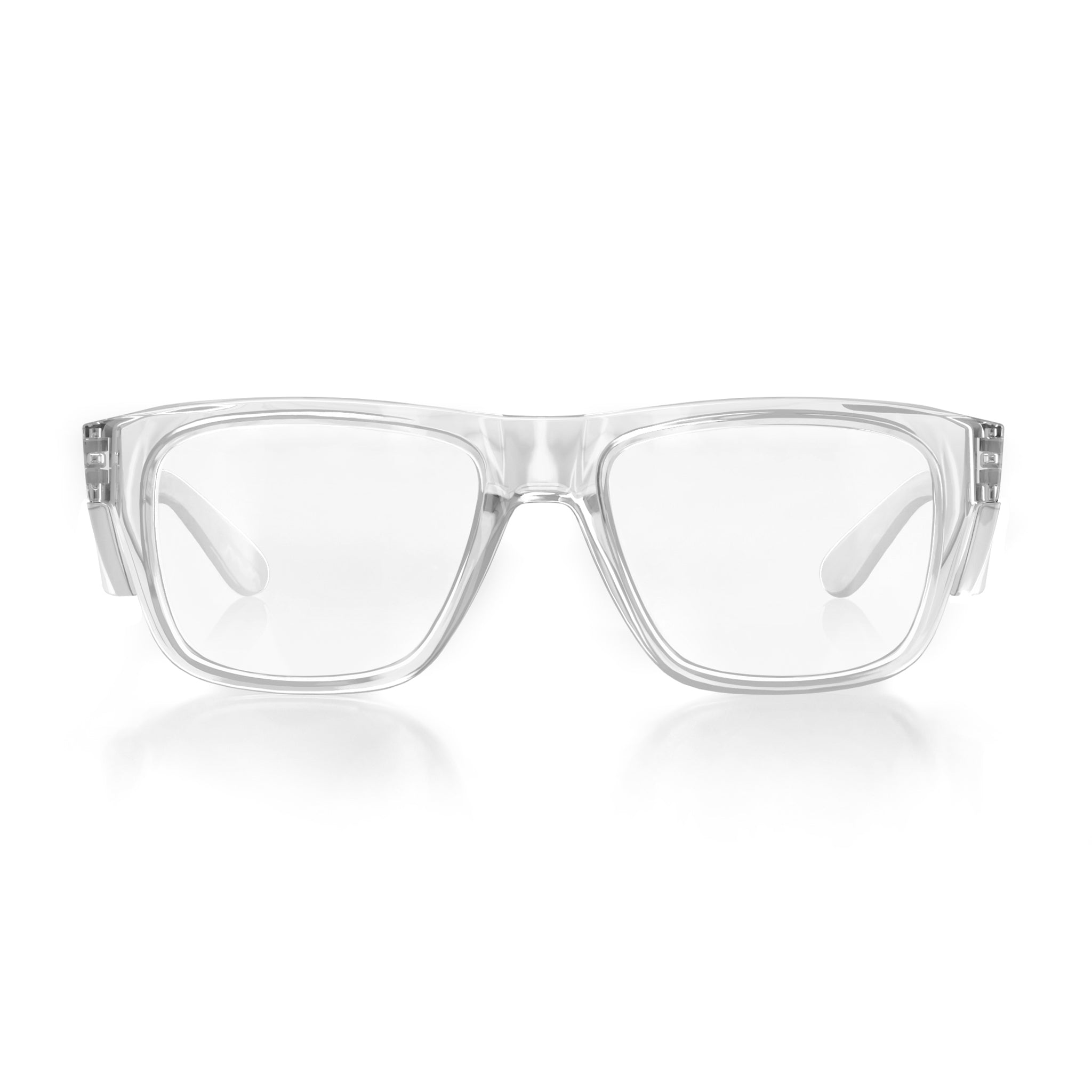 Fusions Clear Frame Clear Lens Safety Glasses – SafeStyle Eyewear