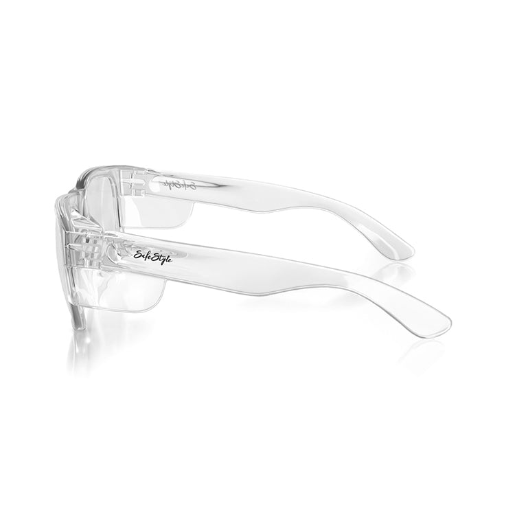 Fusions Kids Clear Frame Clear Lens Safety Glasses – SafeStyle Eyewear